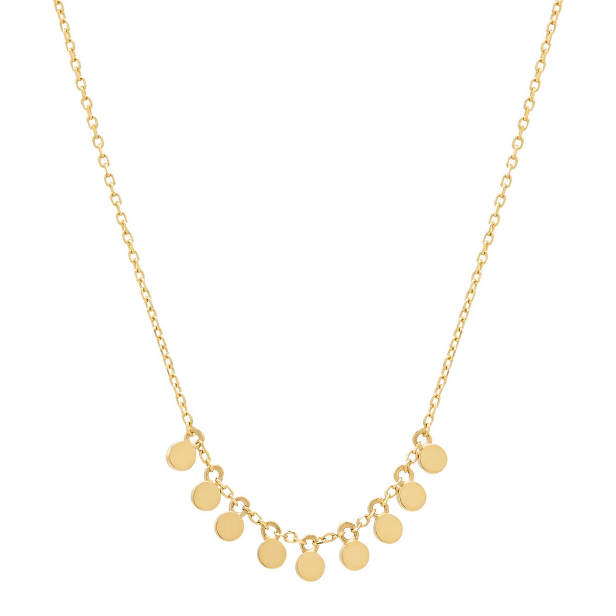 NEW! Tiny Multi-Disc Necklace in 14K Gold by Ofina Jewelry– Fire Opal ...