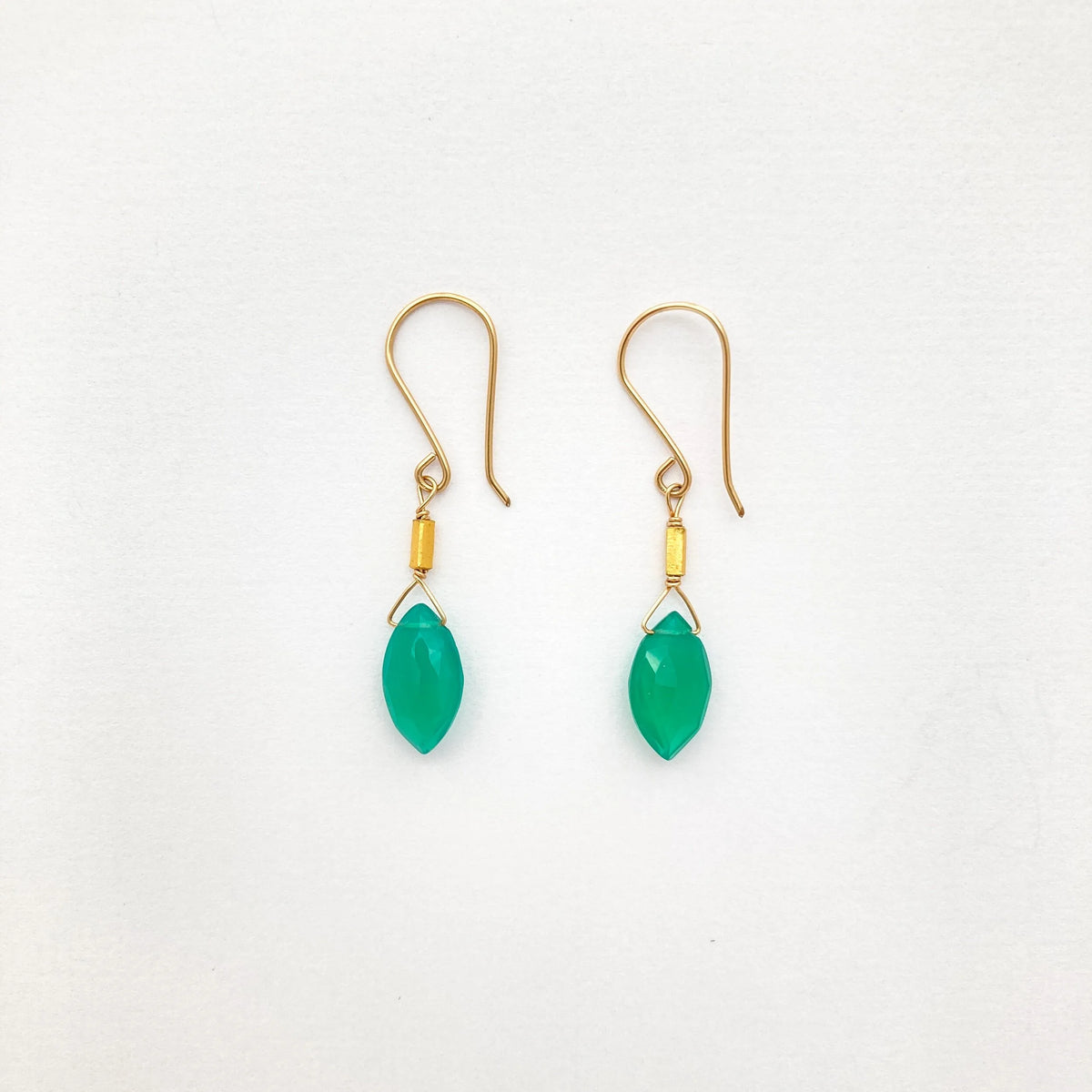 NEW! Green Onyx Marquise Earring by Debbie Fisher– Fire Opal Company