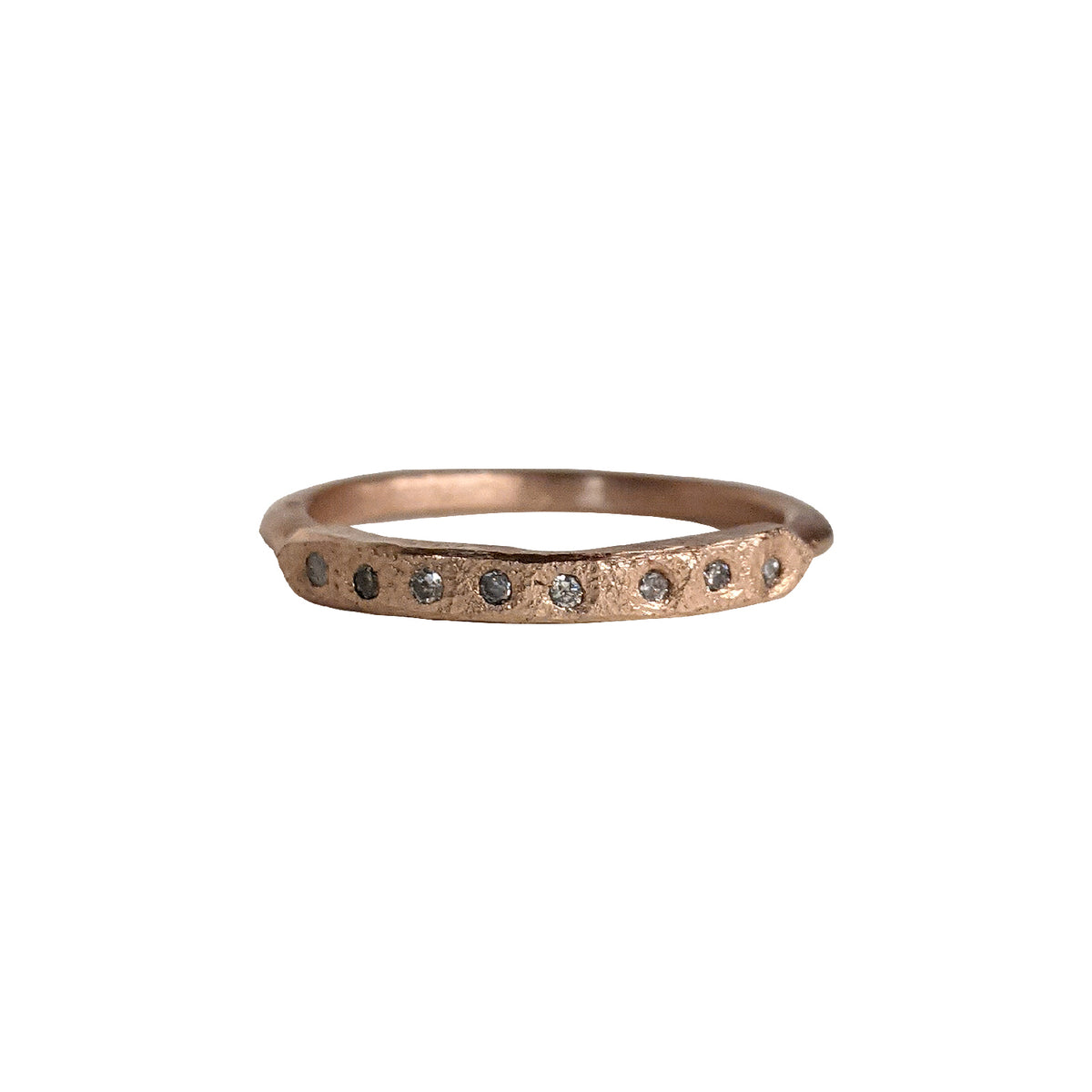 Chrissy Stack Ring in Rose Gold by Sasha Walsh– Fire Opal Company